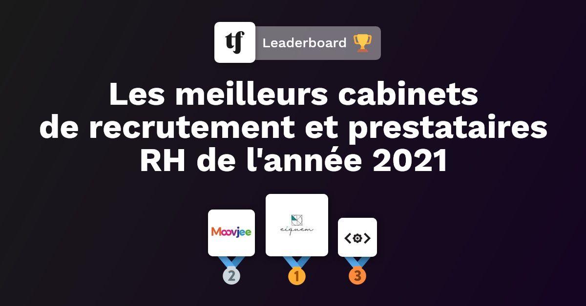 Les meilleurs cabinets de recrutement et prestataires RH de l'année 2021